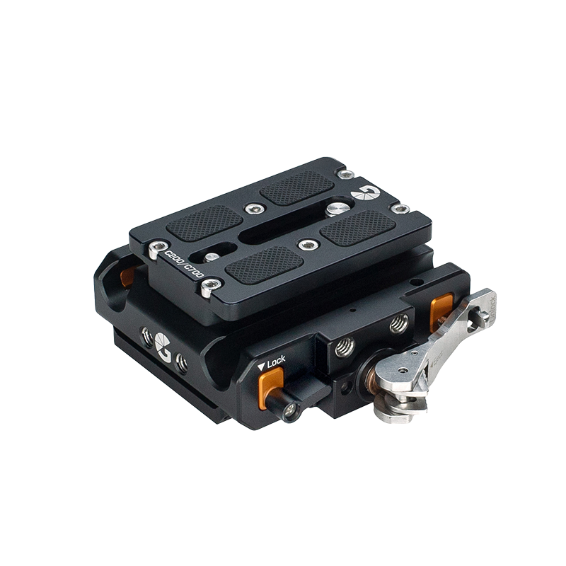 LeftField 3 Canon C500 Mk II/C300 Mk III QR Baseplate – Bright Tangerine